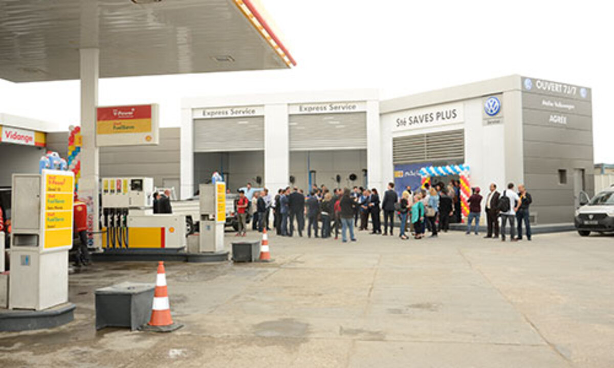 Premier atelier Volkswagen Express Service en partenariat avec Shell