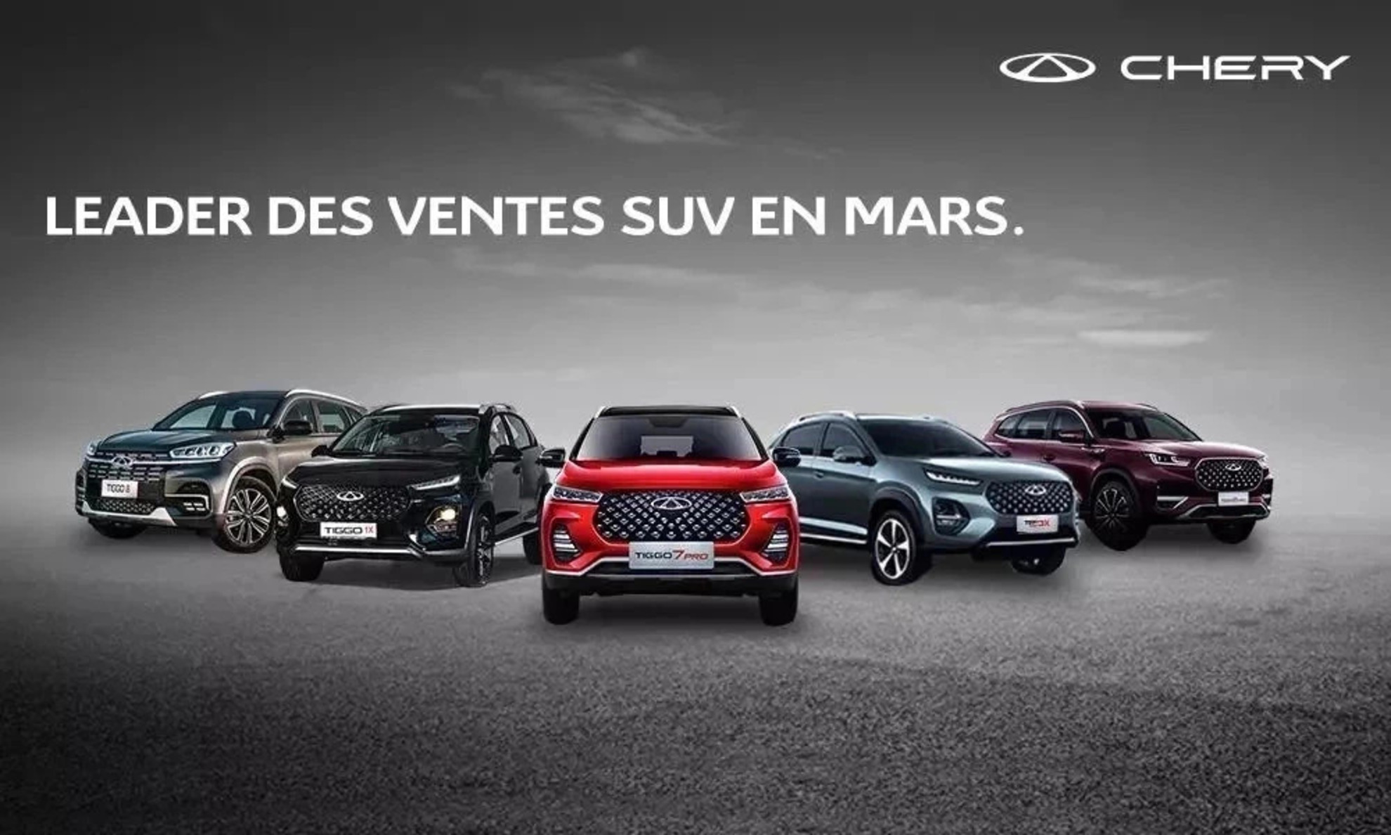 Chery, leader des ventes de SUV en mars 2024