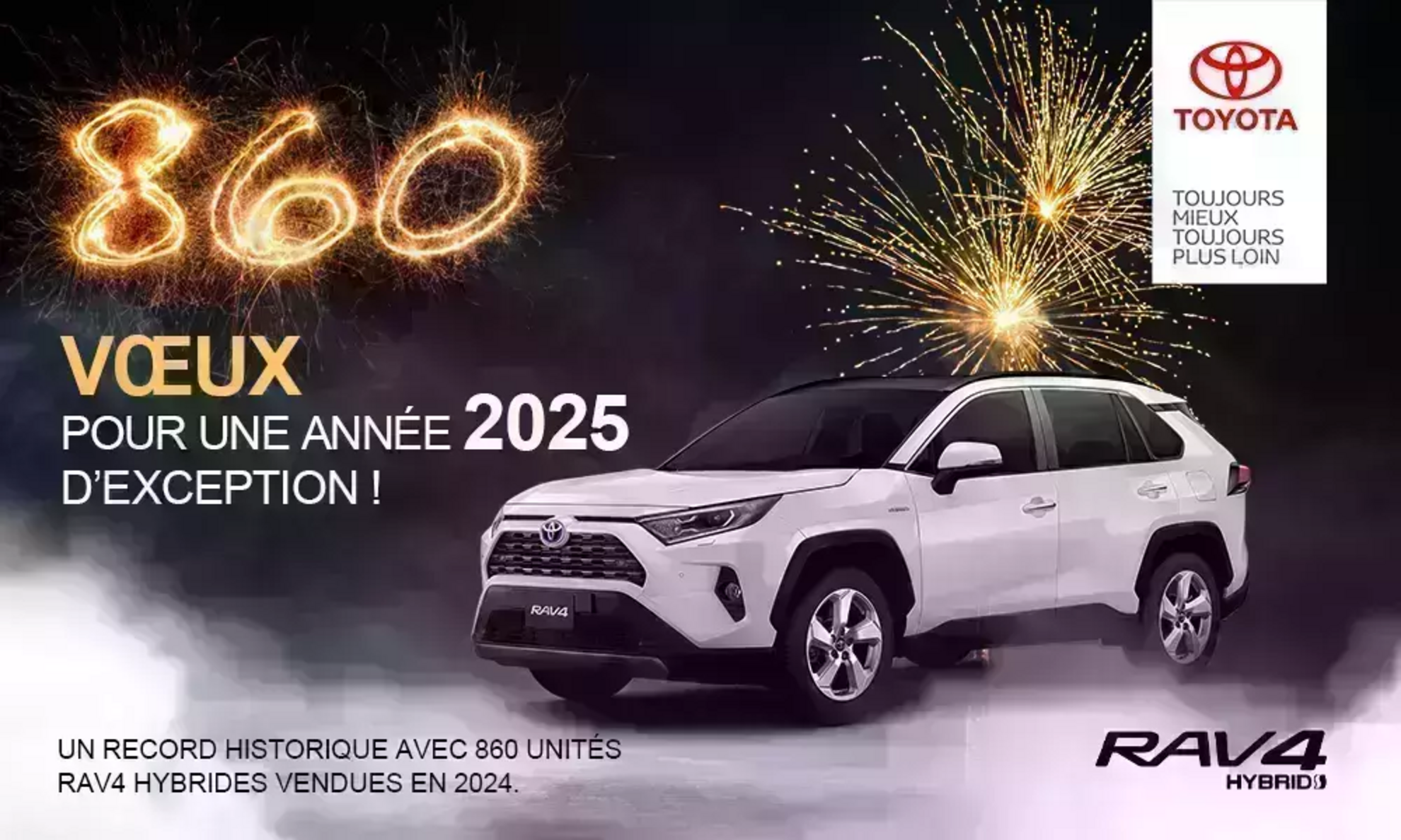 Toyota bat un record en 2024 avec 860 RAV4 Hybride vendus