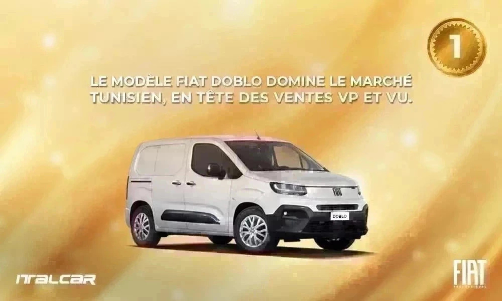 Fiat Doblò, leader en Tunisie au premier trimestre 2025